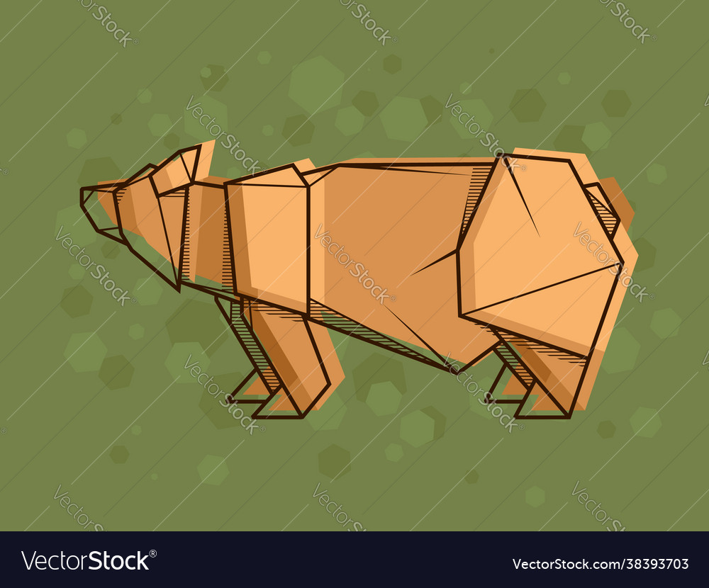 Abstract bear Royalty Free Vector Image - VectorStock
