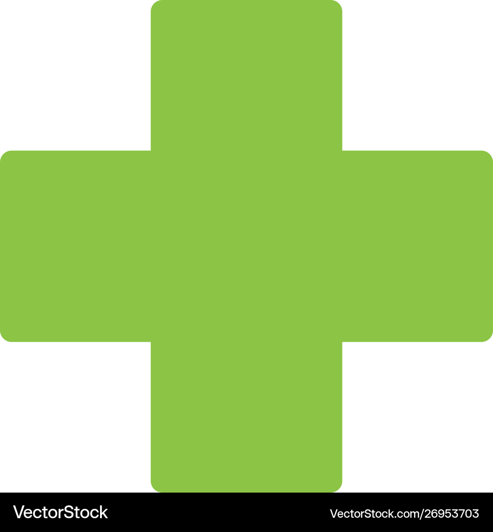 Medical cross graphic design template isolated Vector Image