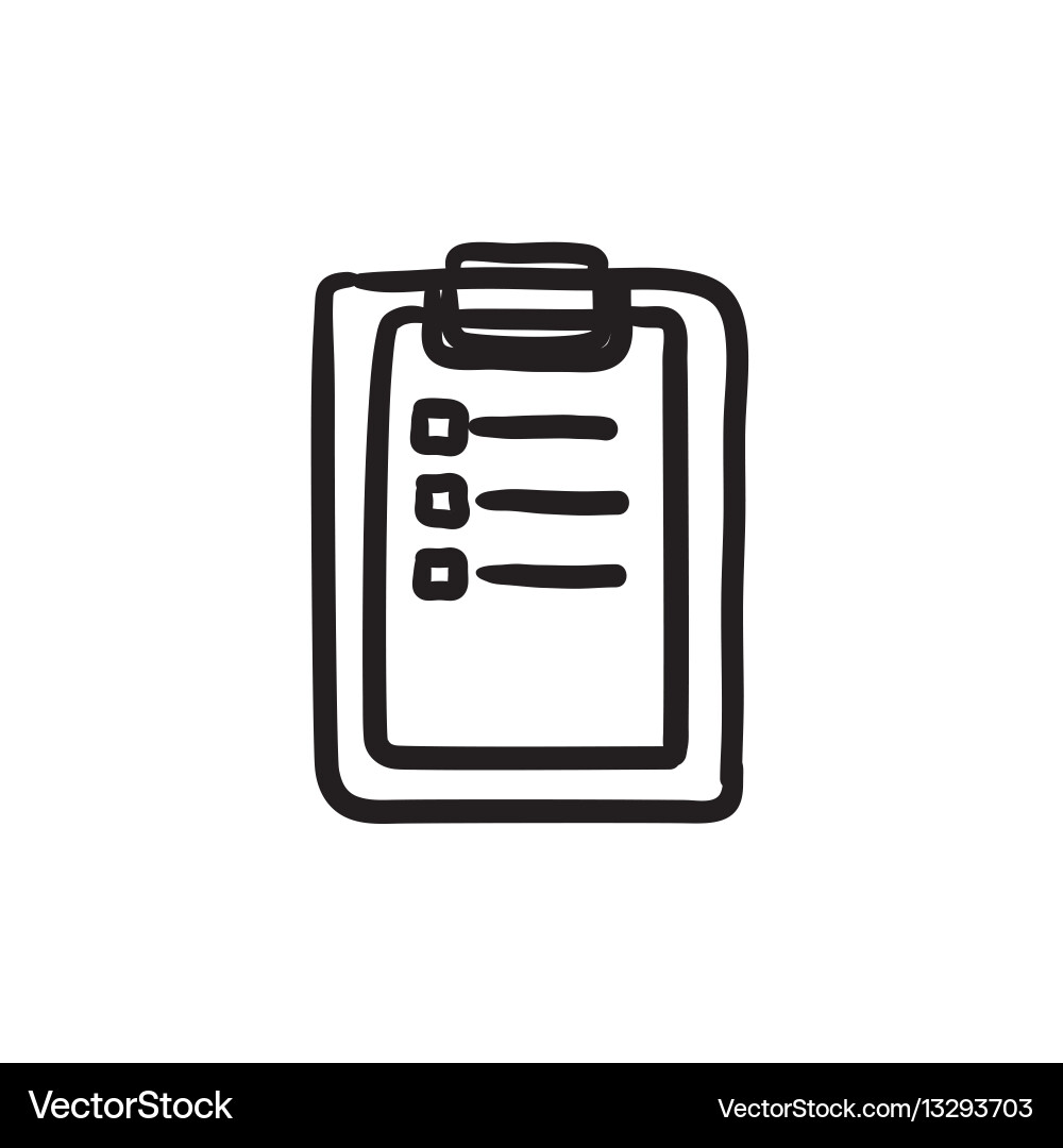 Medical report sketch icon Royalty Free Vector Image