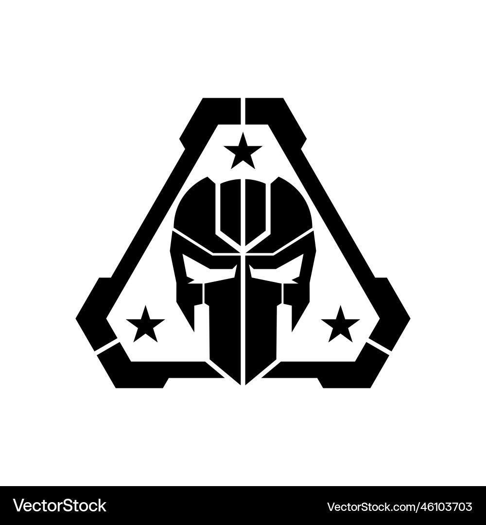 Skull logo icon tactical mask skull logo design Vector Image