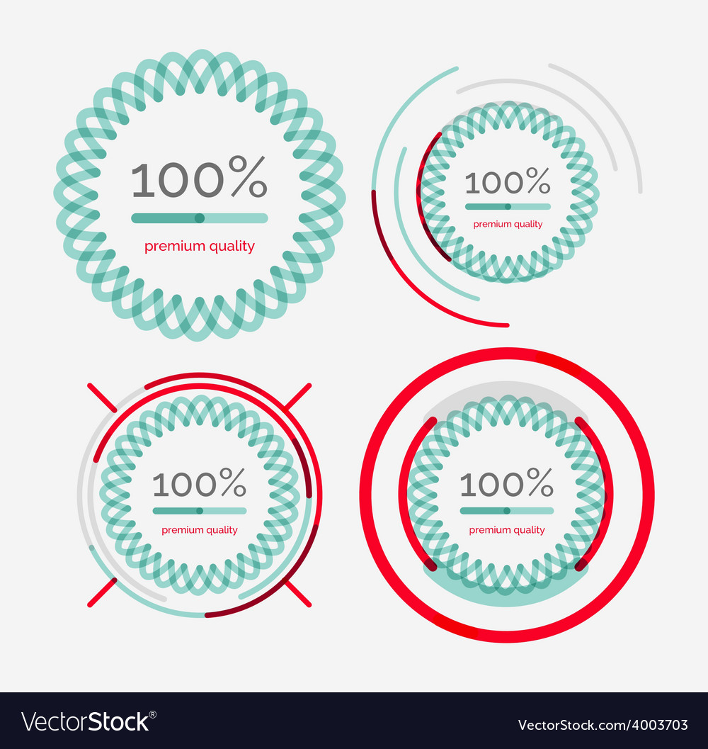 Thin line neat design logo set premium quality Vector Image Thin line neat design logo set premium quality Vector Image