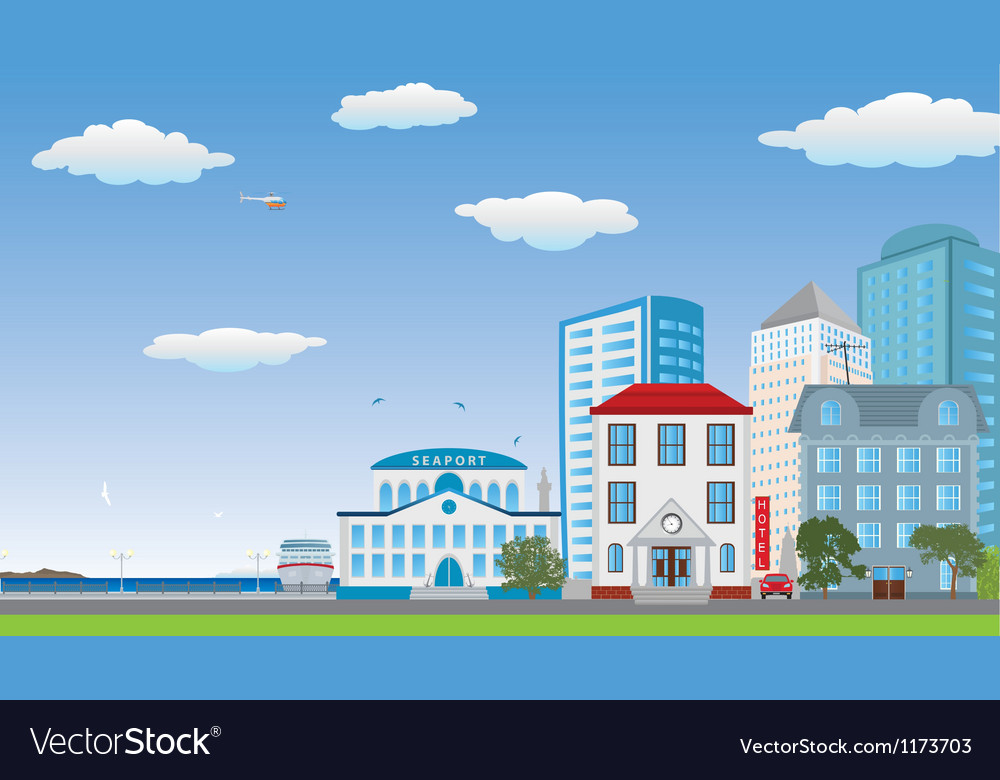 Town Royalty Free Vector Image - VectorStock