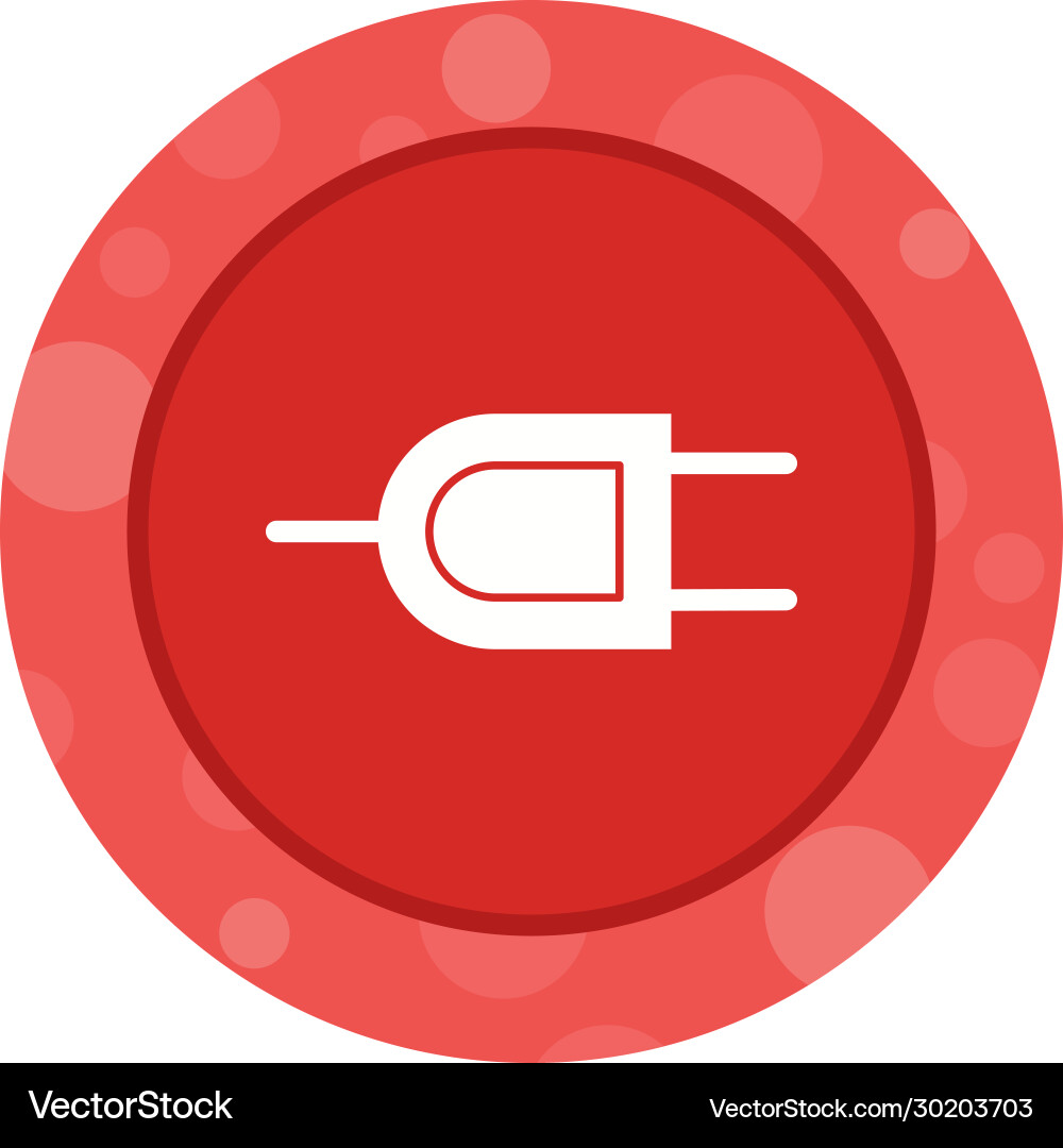 Unique plug ii glyph icon Royalty Free Vector Image