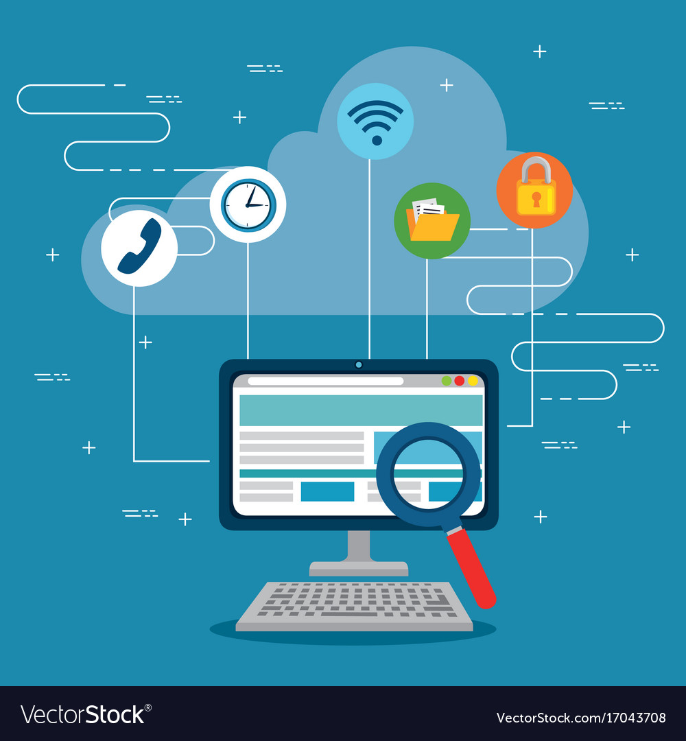 Cloud services design Royalty Free Vector Image