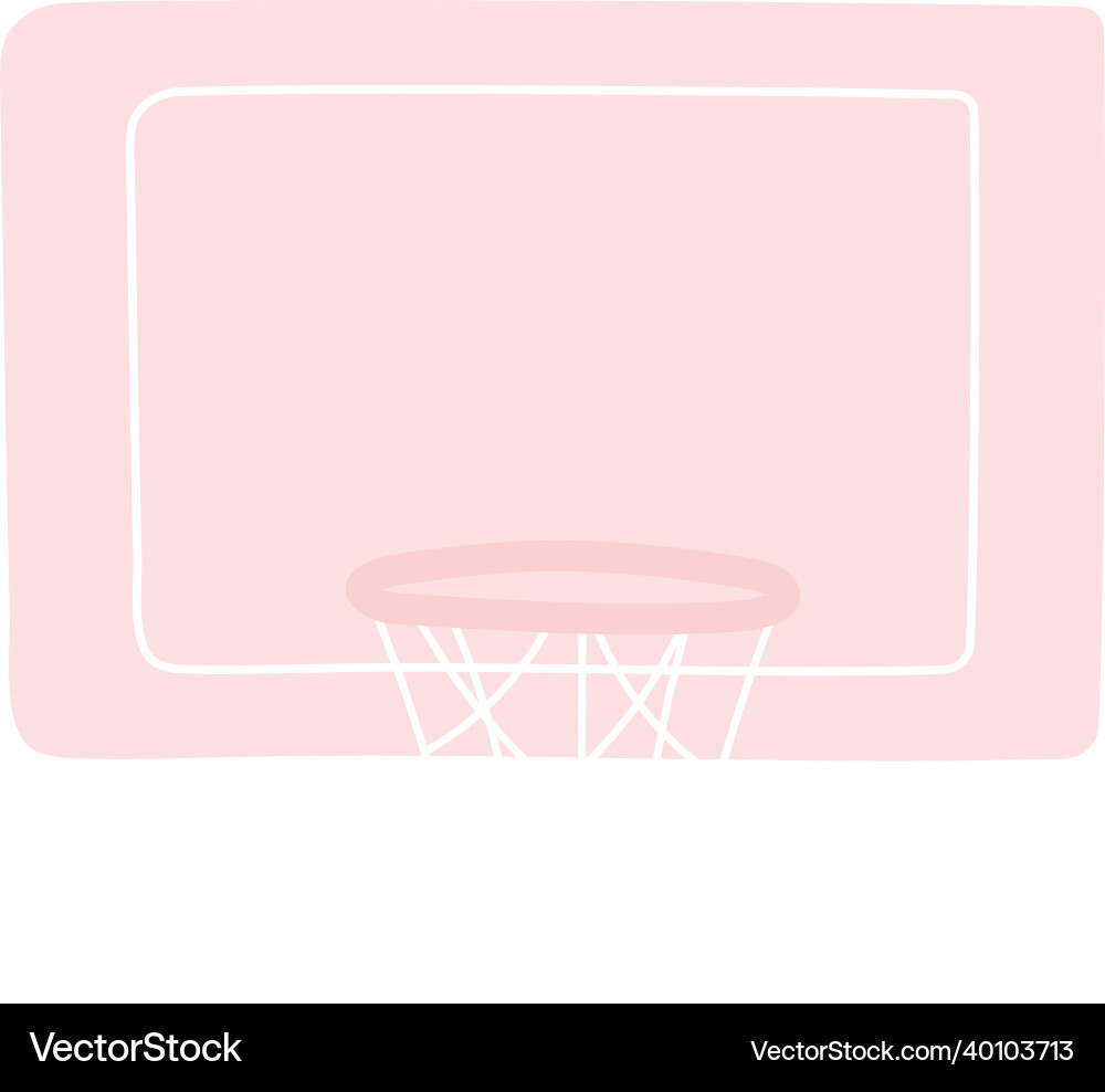 Basketball hoop sport Royalty Free Vector Image