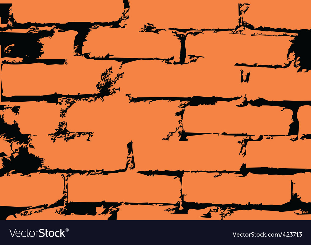 Brick wall Royalty Free Vector Image - VectorStock
