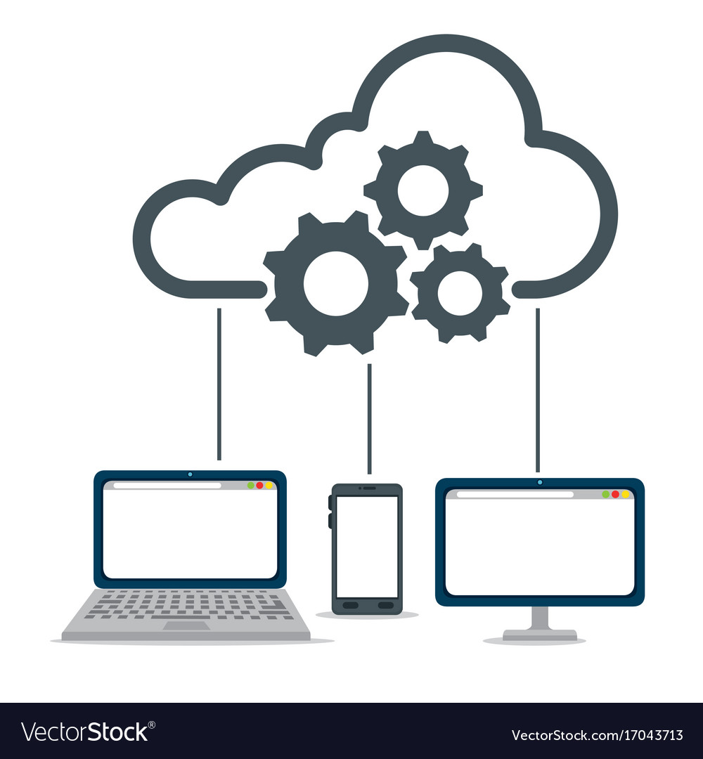 Cloud services design Royalty Free Vector Image