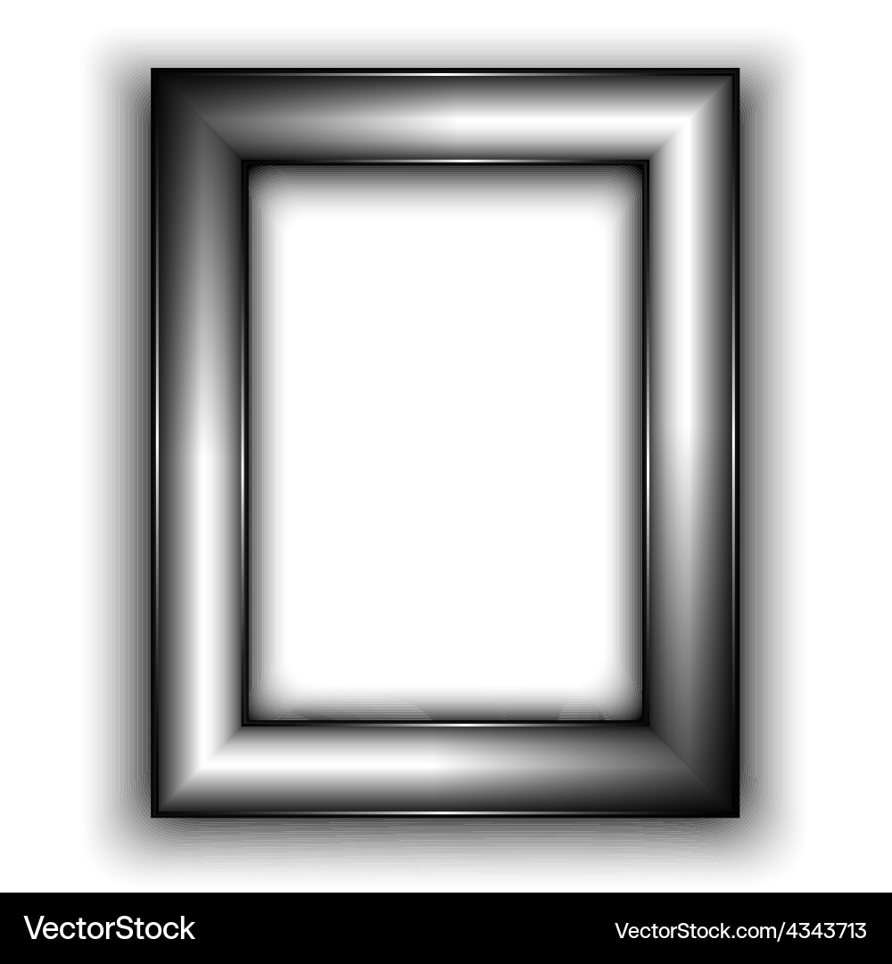 Frame for photo Metal style Royalty Free Vector Image