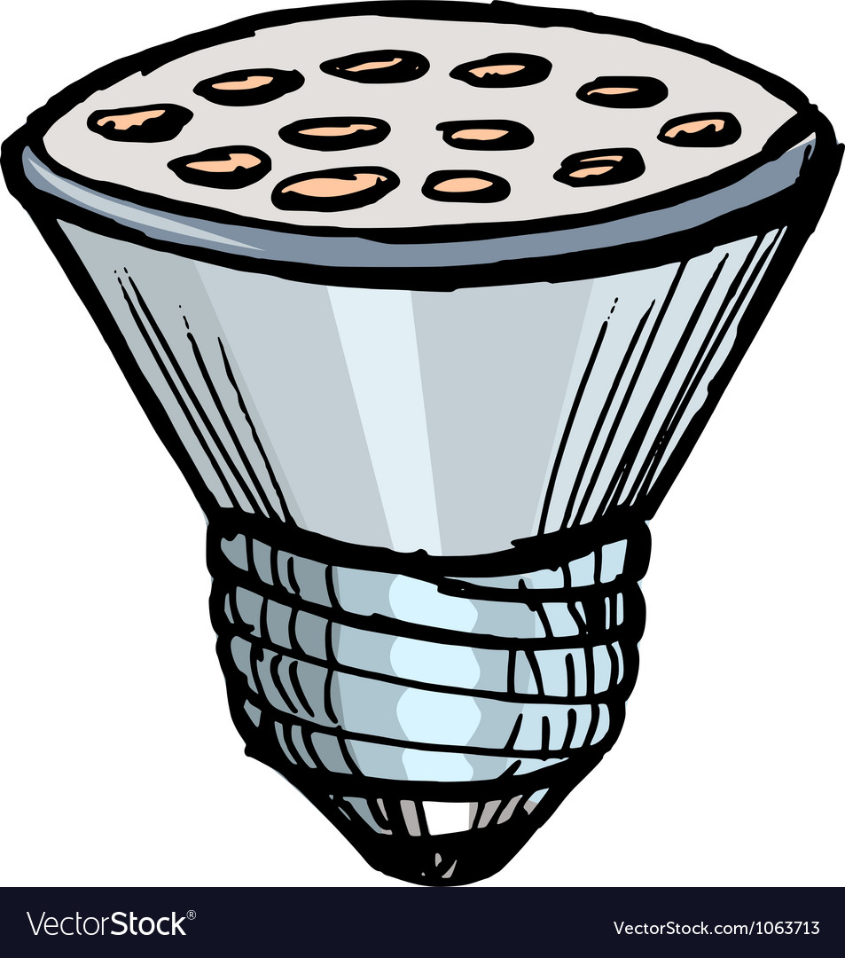 Led lamp Royalty Free Vector Image - VectorStock