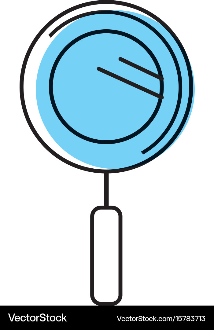 Magnifying glass instrument to analyzing Vector Image