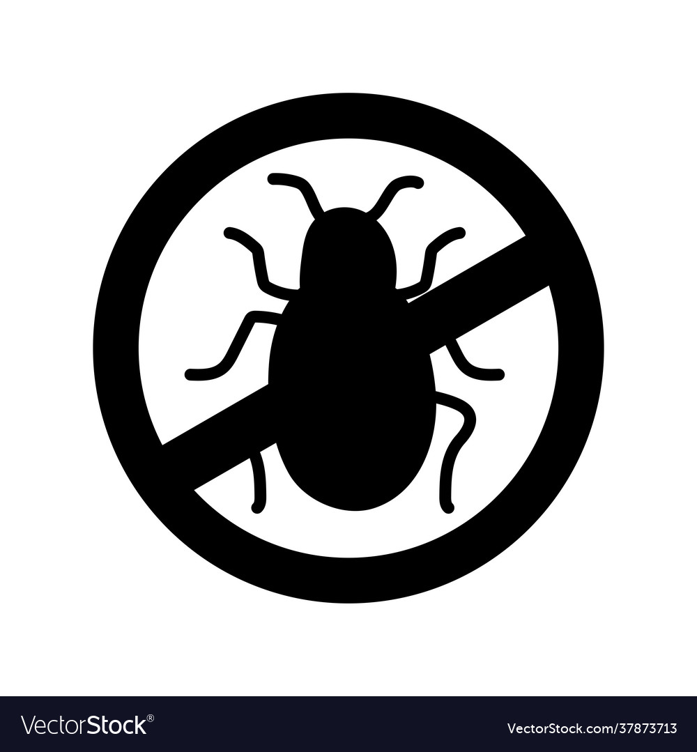 Stop bug infection Royalty Free Vector Image - VectorStock