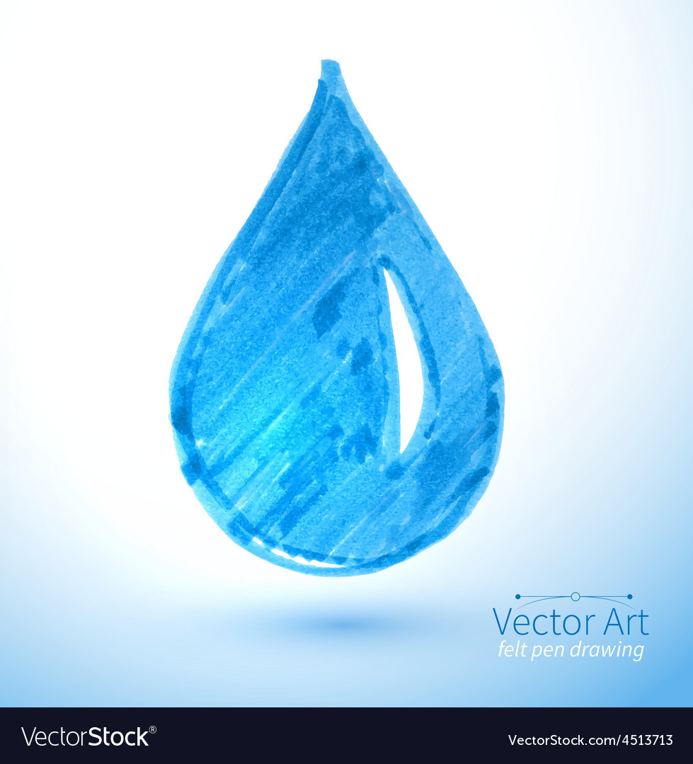 Water drop Royalty Free Vector Image - VectorStock