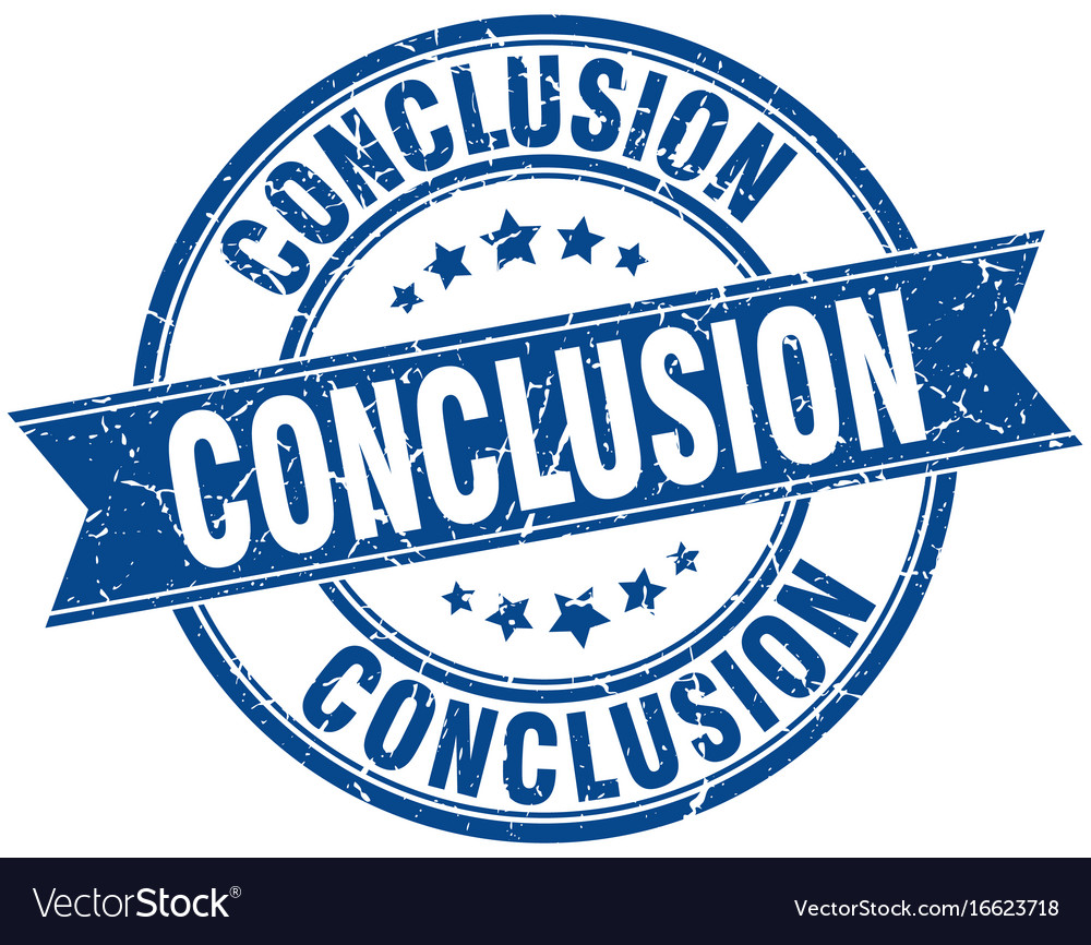 Conclusion round grunge ribbon stamp Royalty Free Vector Conclusion round grunge ribbon stamp Royalty Free Vector