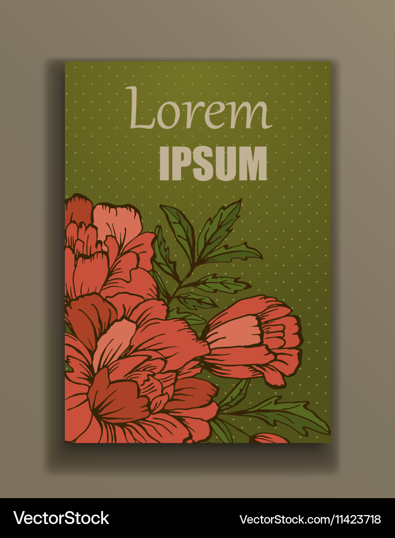 Handdrawn poster with place for your text Vector Image