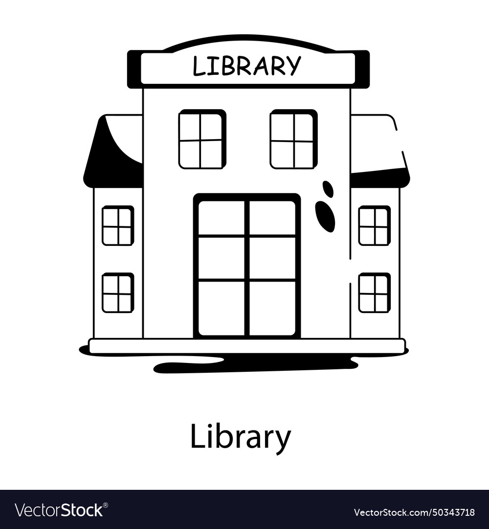 Library Royalty Free Vector Image - VectorStock