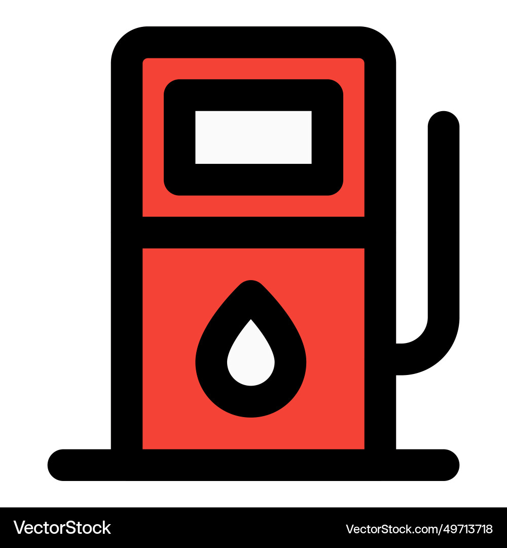 Liquid fuel for combustion engines less refined Vector Image