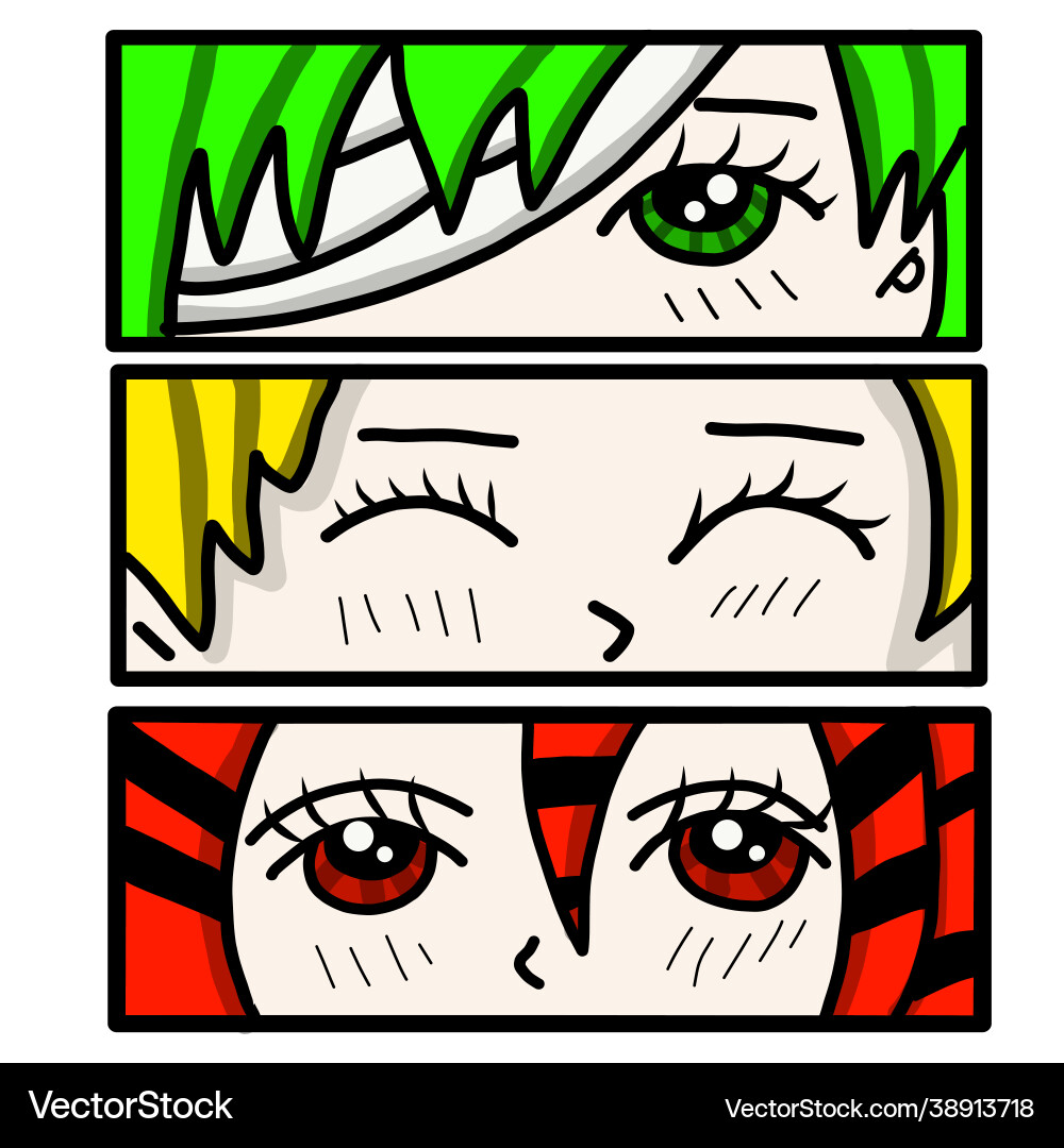 Manga style japanese Royalty Free Vector Image