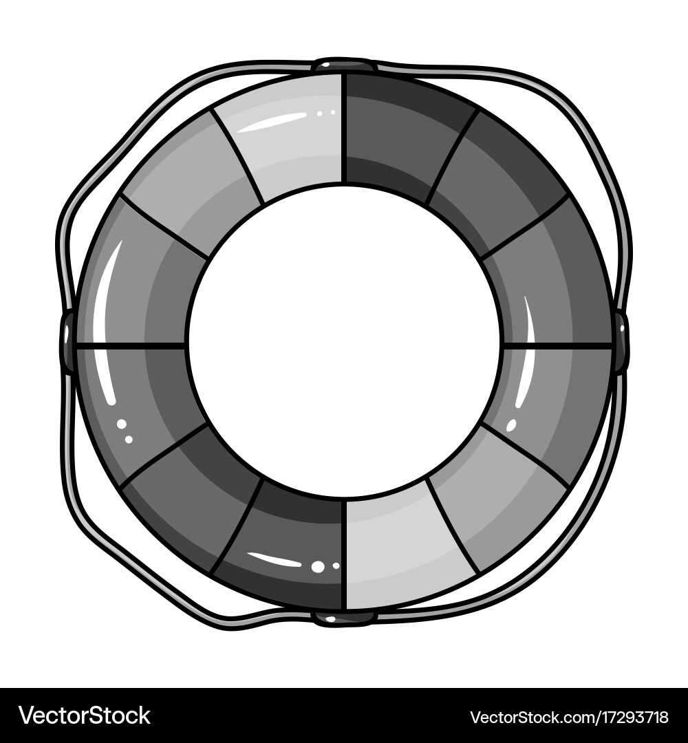 Multicolored swimming circle for relaxing Vector Image