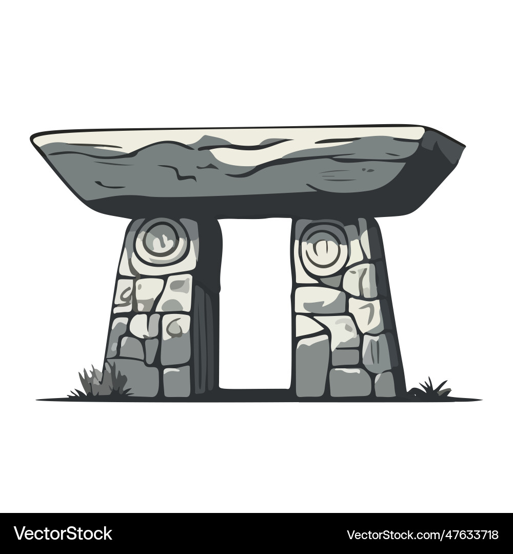 Mystic megaliths - journey through time Royalty Free Vector