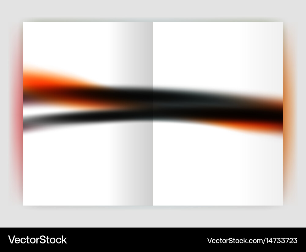 Blurred wave line business annual report abstract Vector Image