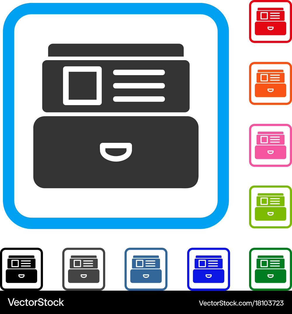 Catalog framed icon Royalty Free Vector Image - VectorStock