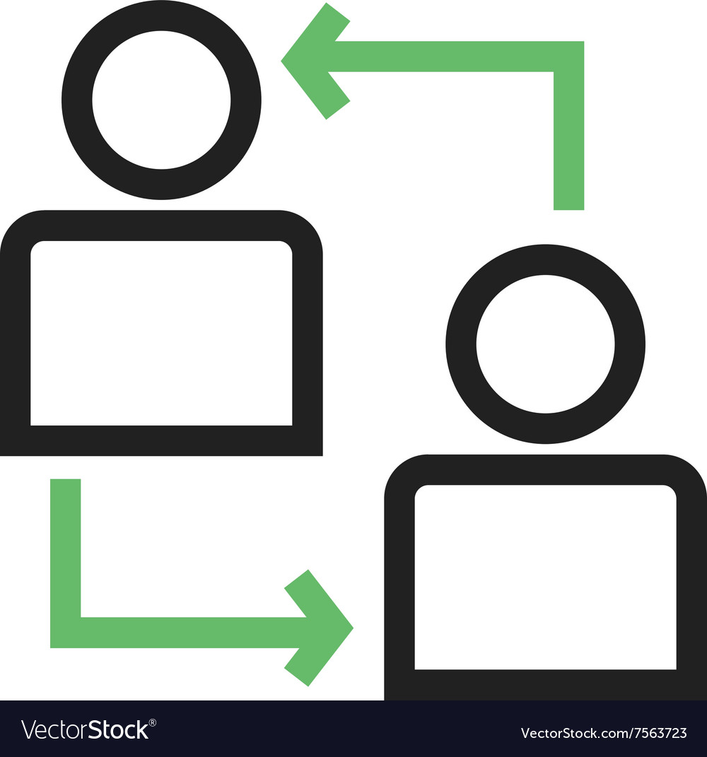 Connected users Royalty Free Vector Image - VectorStock