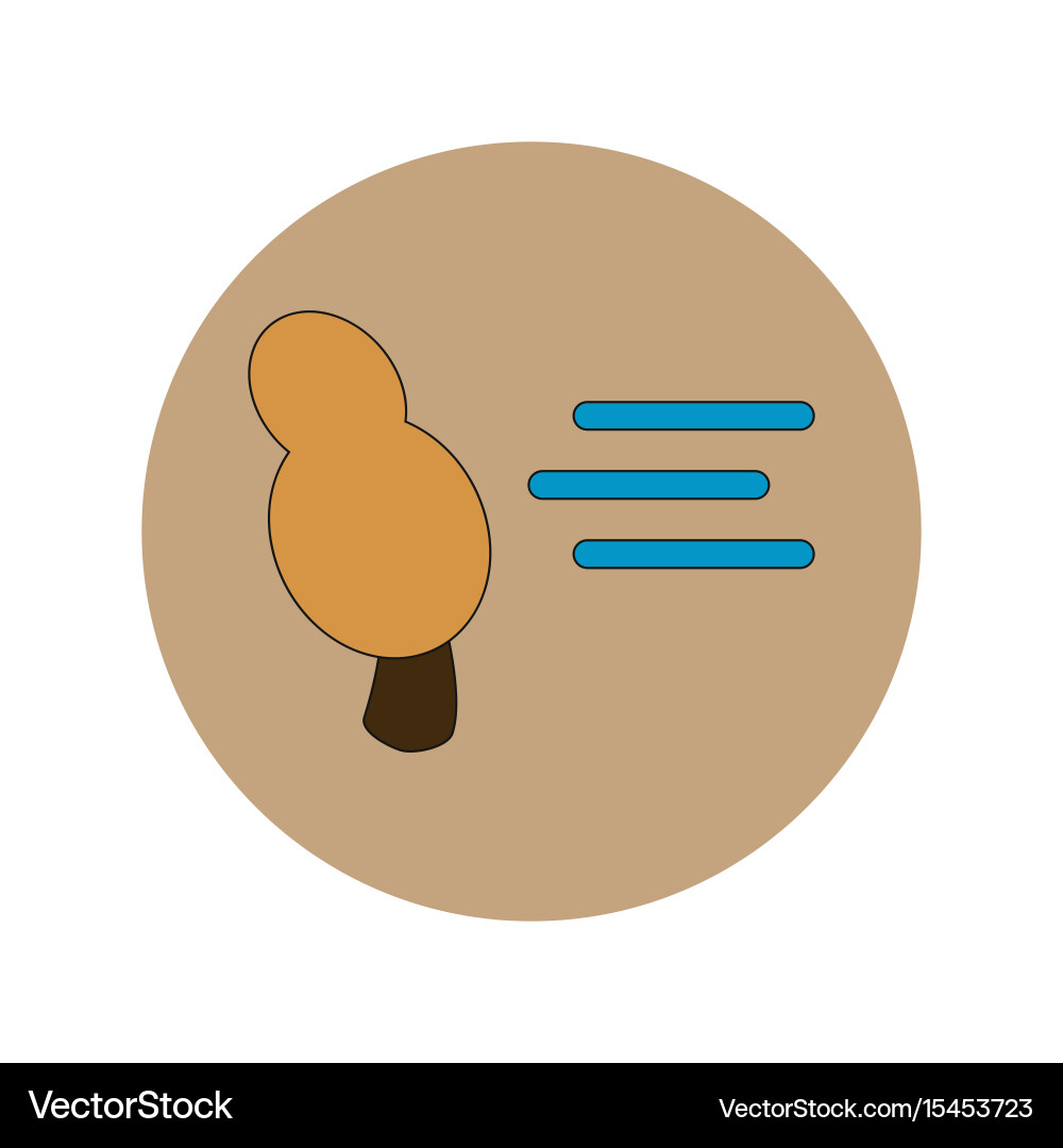 In flat design of storm Royalty Free Vector Image