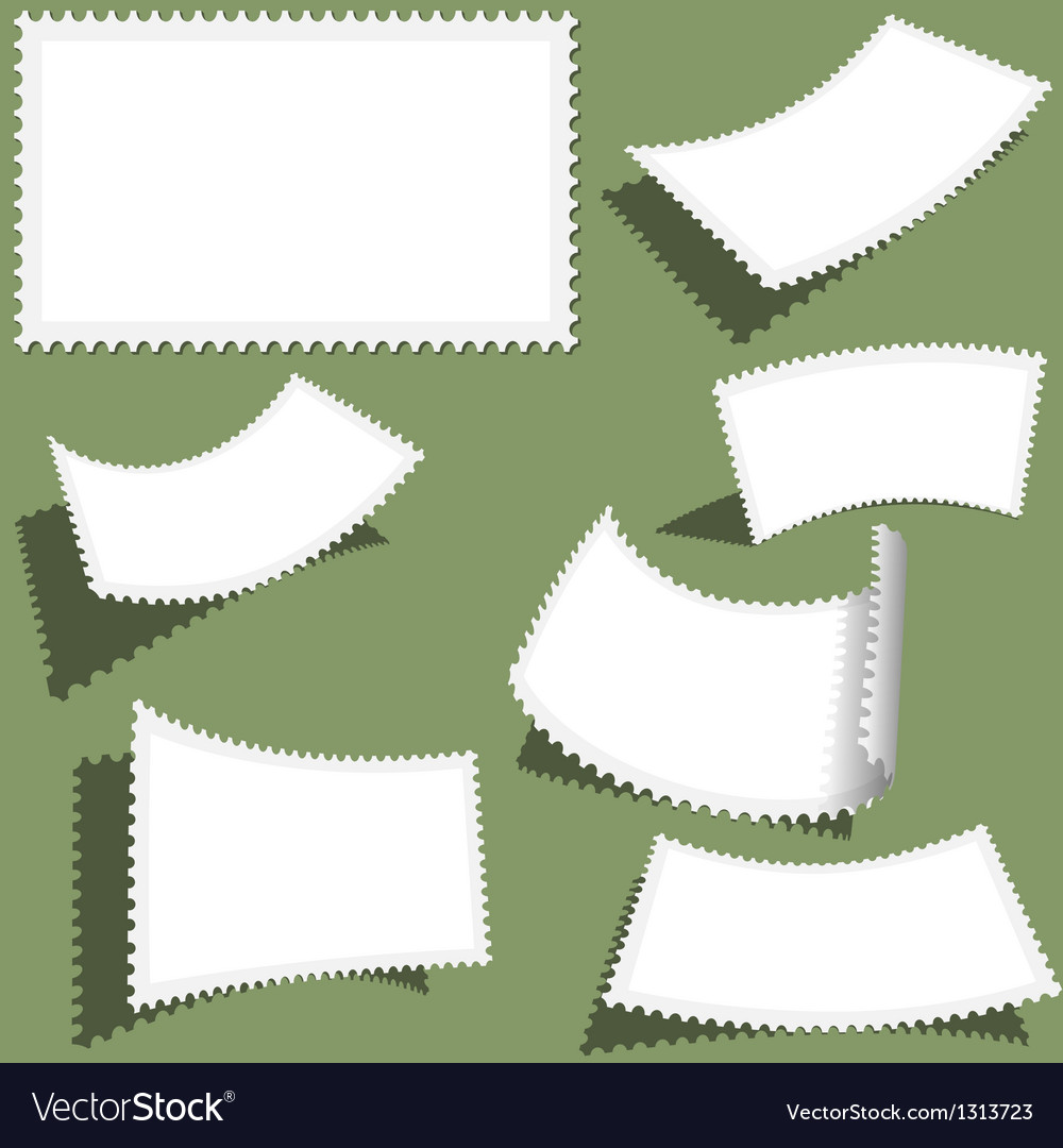 Postmark set Royalty Free Vector Image - VectorStock
