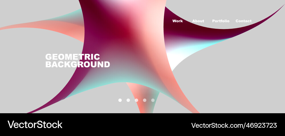 Round shapes and circles geometric abstract Vector Image