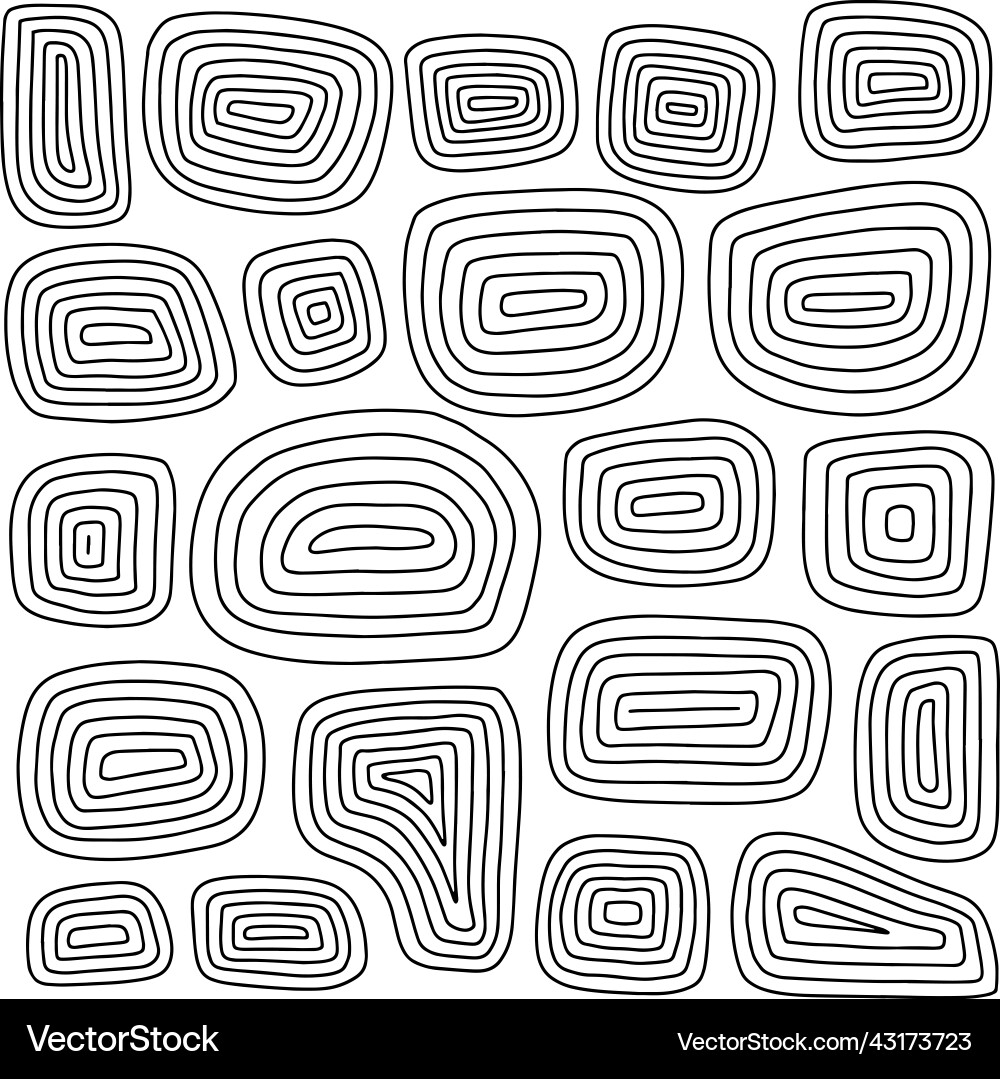 Scattered geometric line shapes hand drawn doodle Vector Image