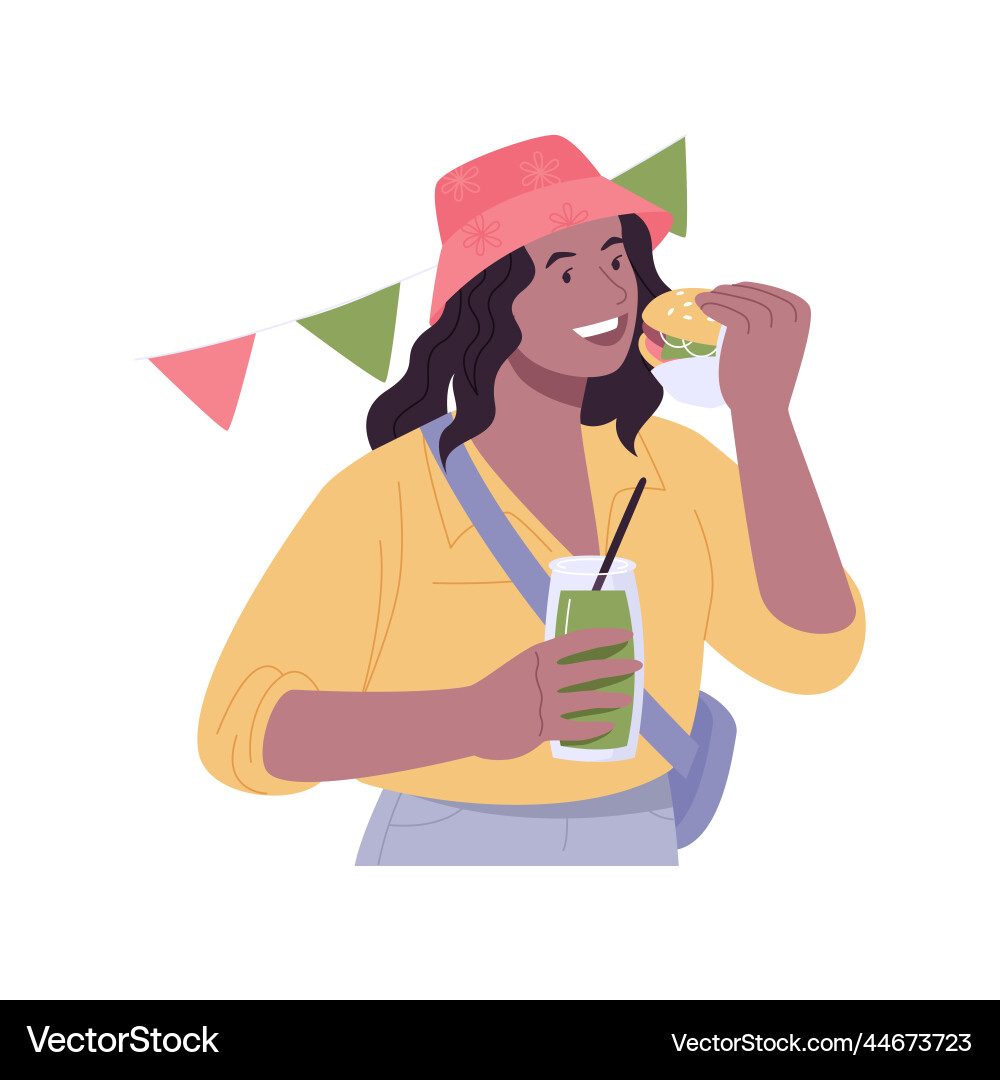 Yummy burger isolated cartoon Royalty Free Vector Image