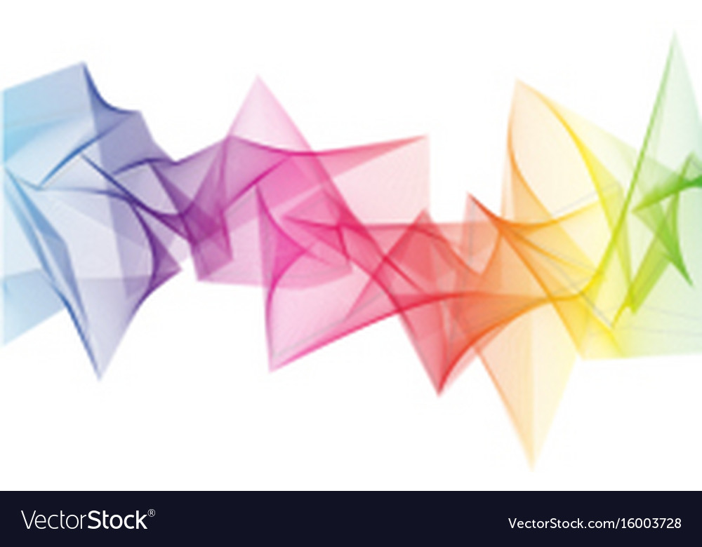 Abstract rainbow sharp wave Royalty Free Vector Image