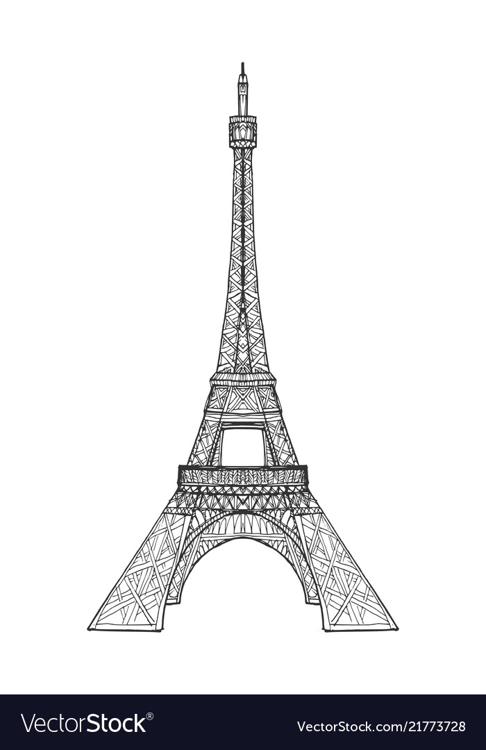 Eiffel tower Royalty Free Vector Image - VectorStock