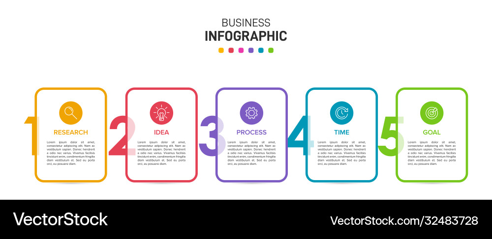 Infographic design with icons and 5 options Vector Image