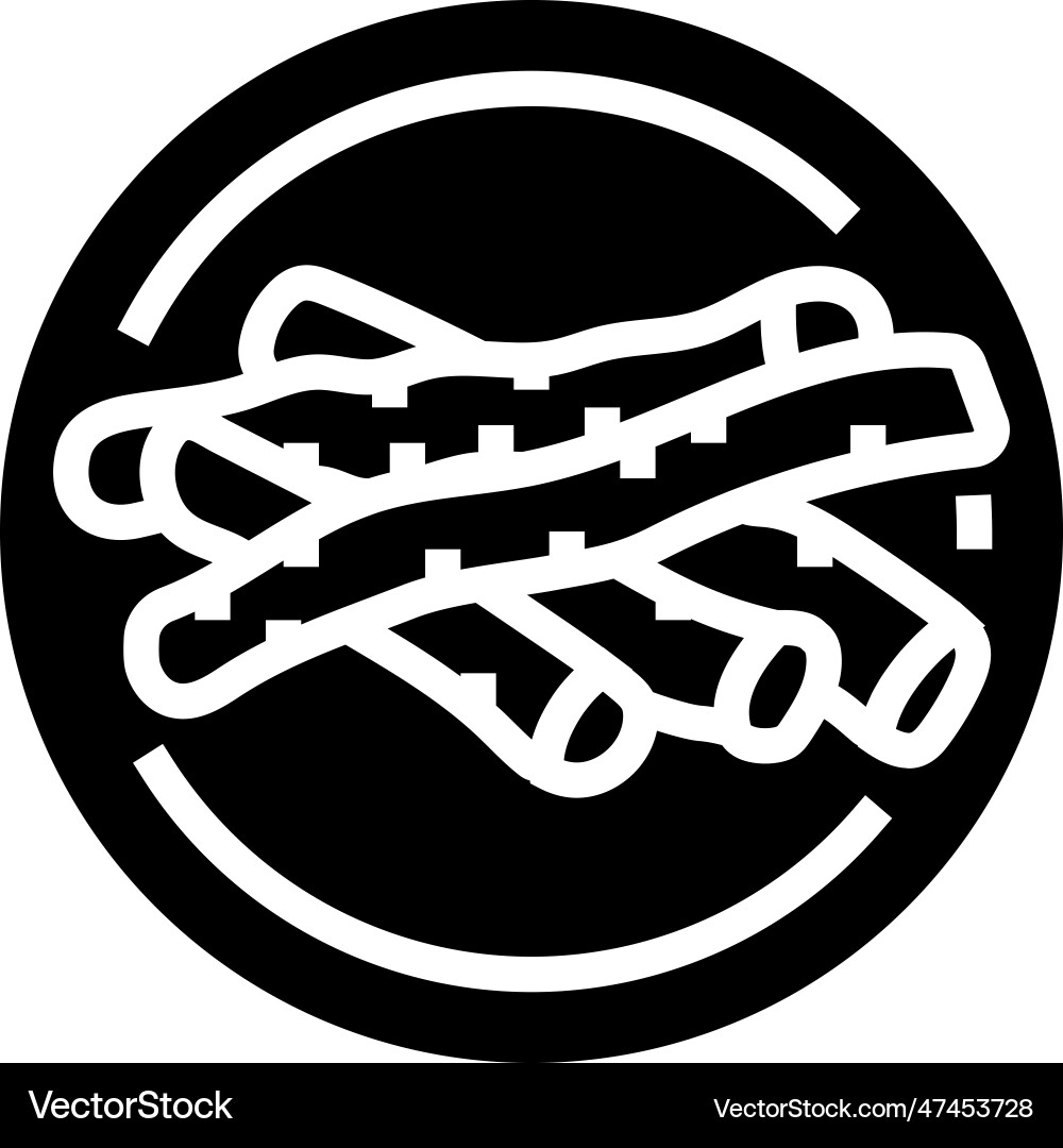 Licorice root cosmetic plant glyph icon Royalty Free Vector