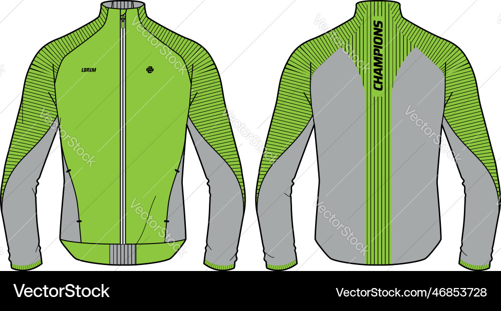 Long sleeve compression running top t shirt flat Vector Image