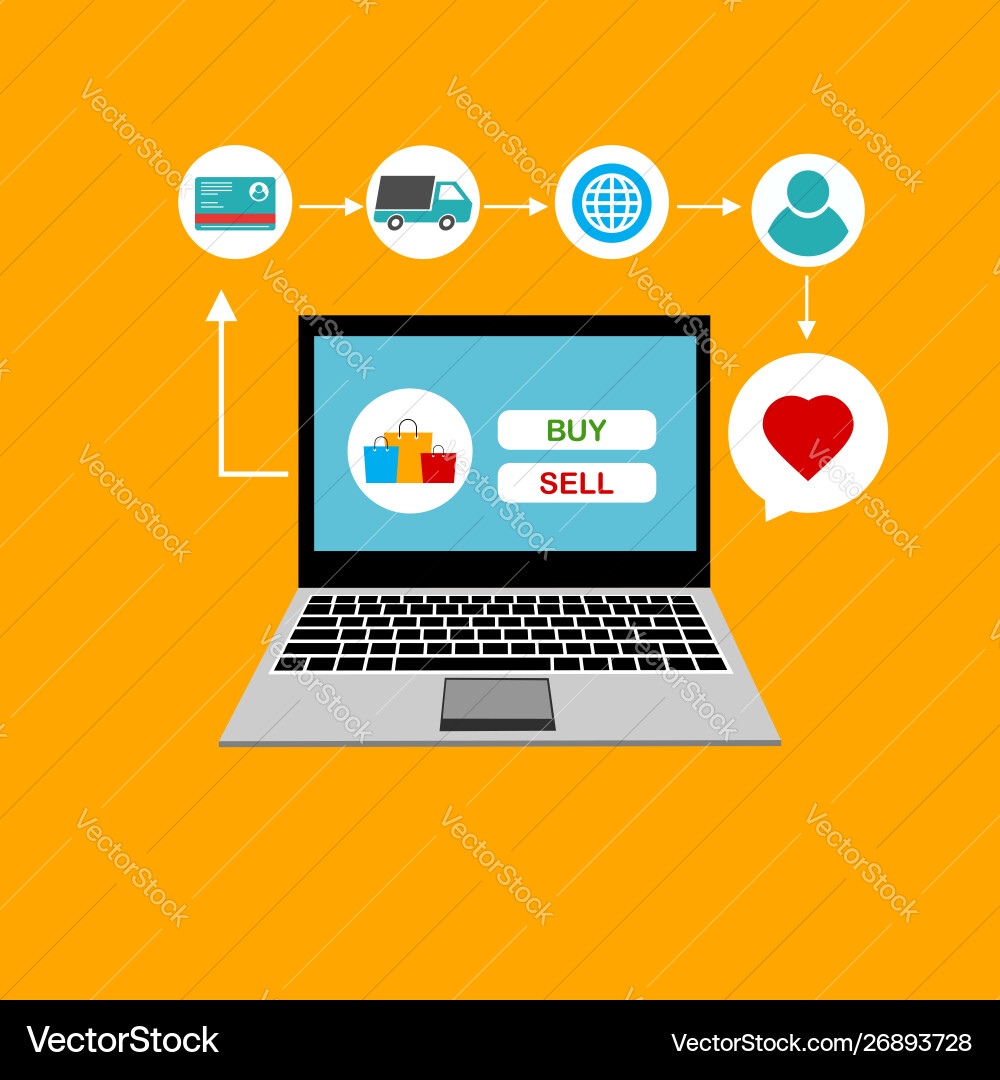Modern flat design people and business concept Vector Image