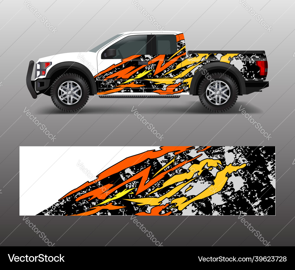 Racing background for vinyl wrap and decal Vector Image