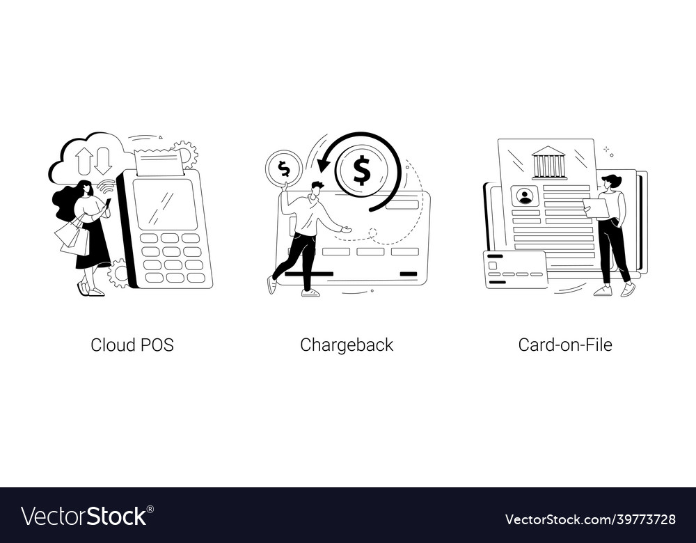 Retail software abstract concept Royalty Free Vector Image