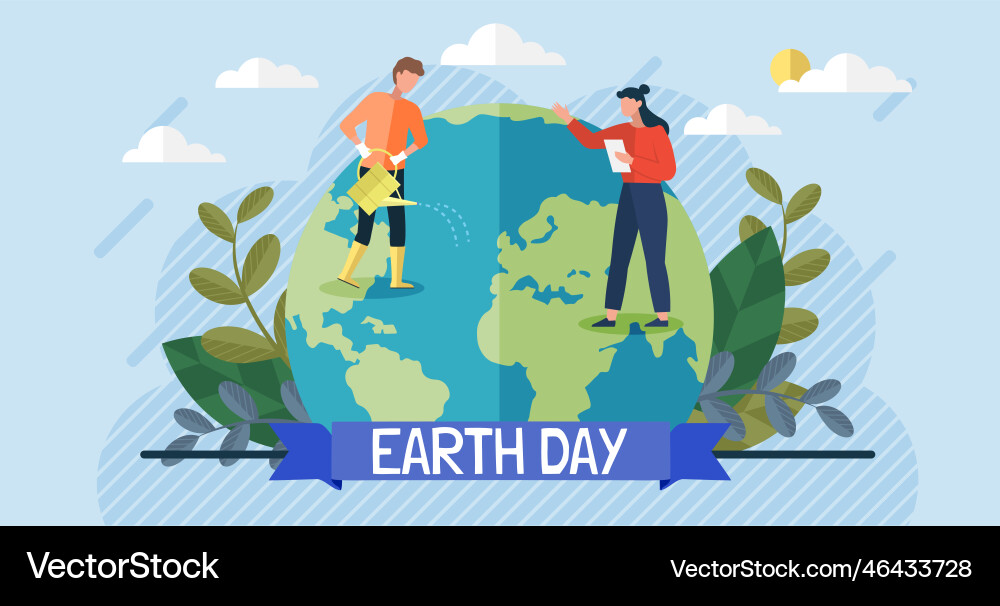 Save our planet earth ecology eco environmental Vector Image
