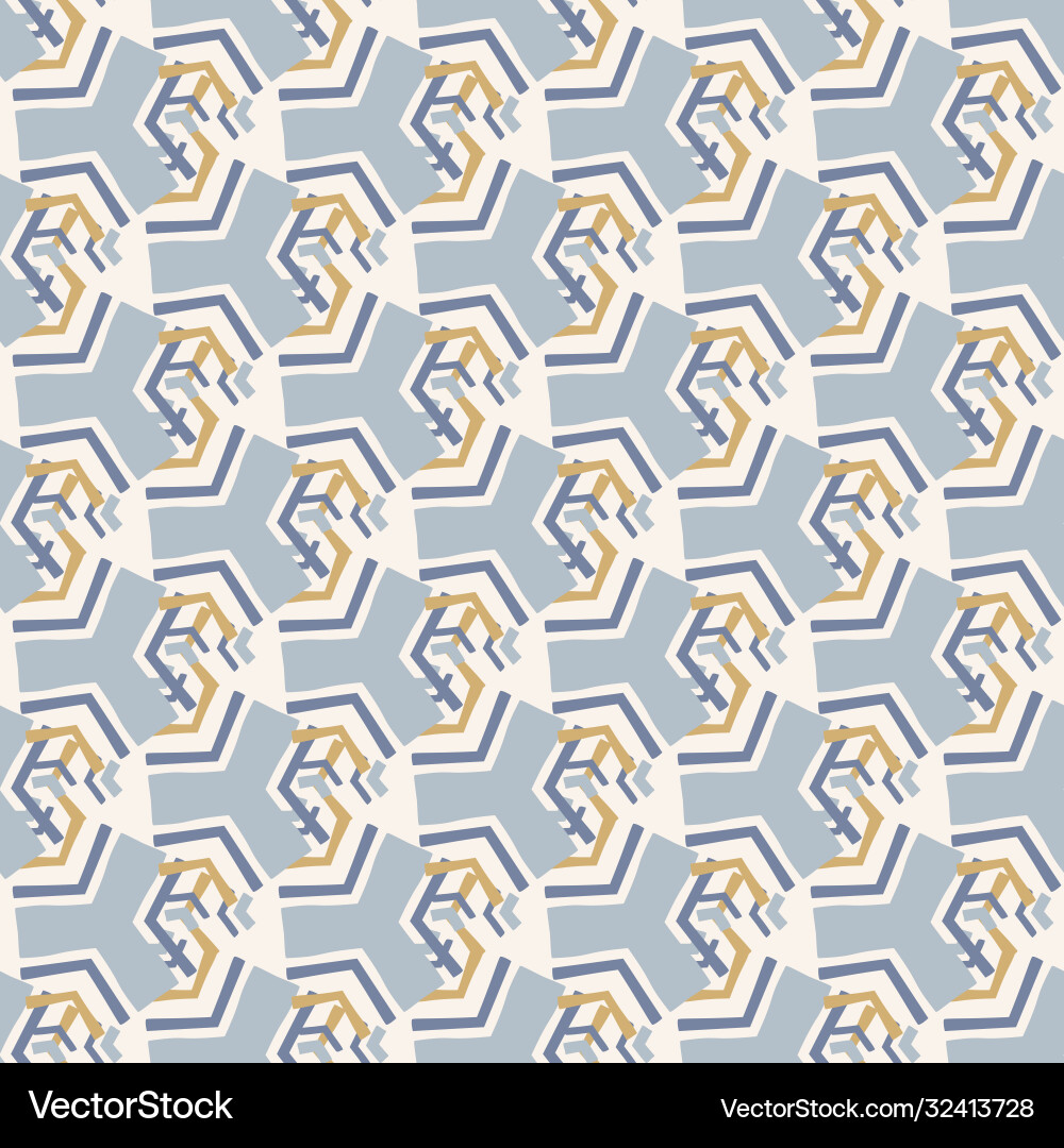 Seamless geometric cross grid pattern in french Vector Image