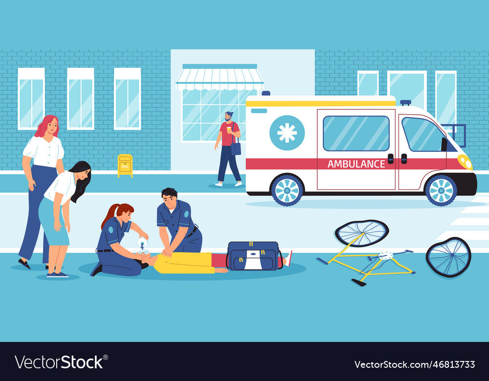 First aid flat Royalty Free Vector Image - VectorStock