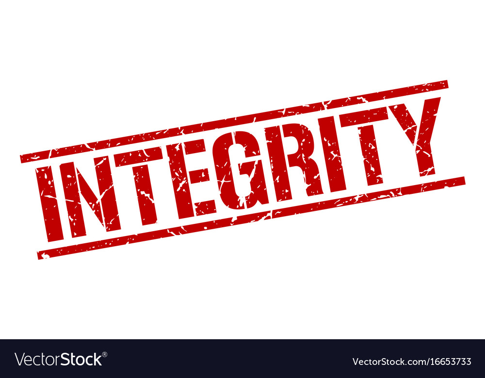 Integrity stamp Royalty Free Vector Image - VectorStock