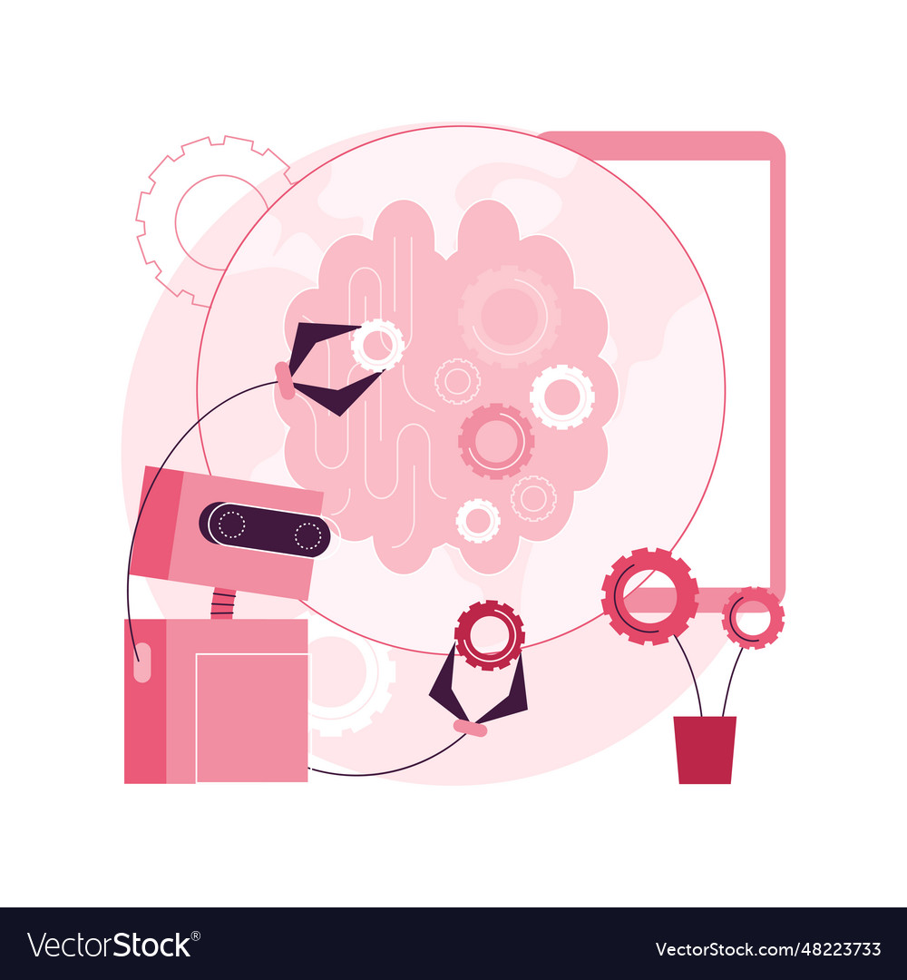 Technological singularity abstract concept Vector Image Technological singularity abstract concept Vector Image
