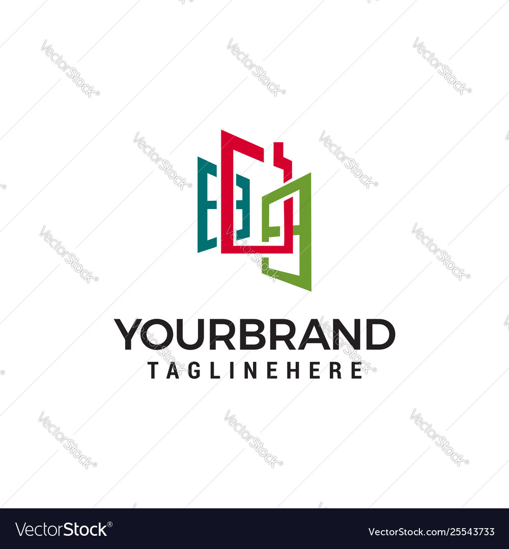Windows logo design concept template Royalty Free Vector
