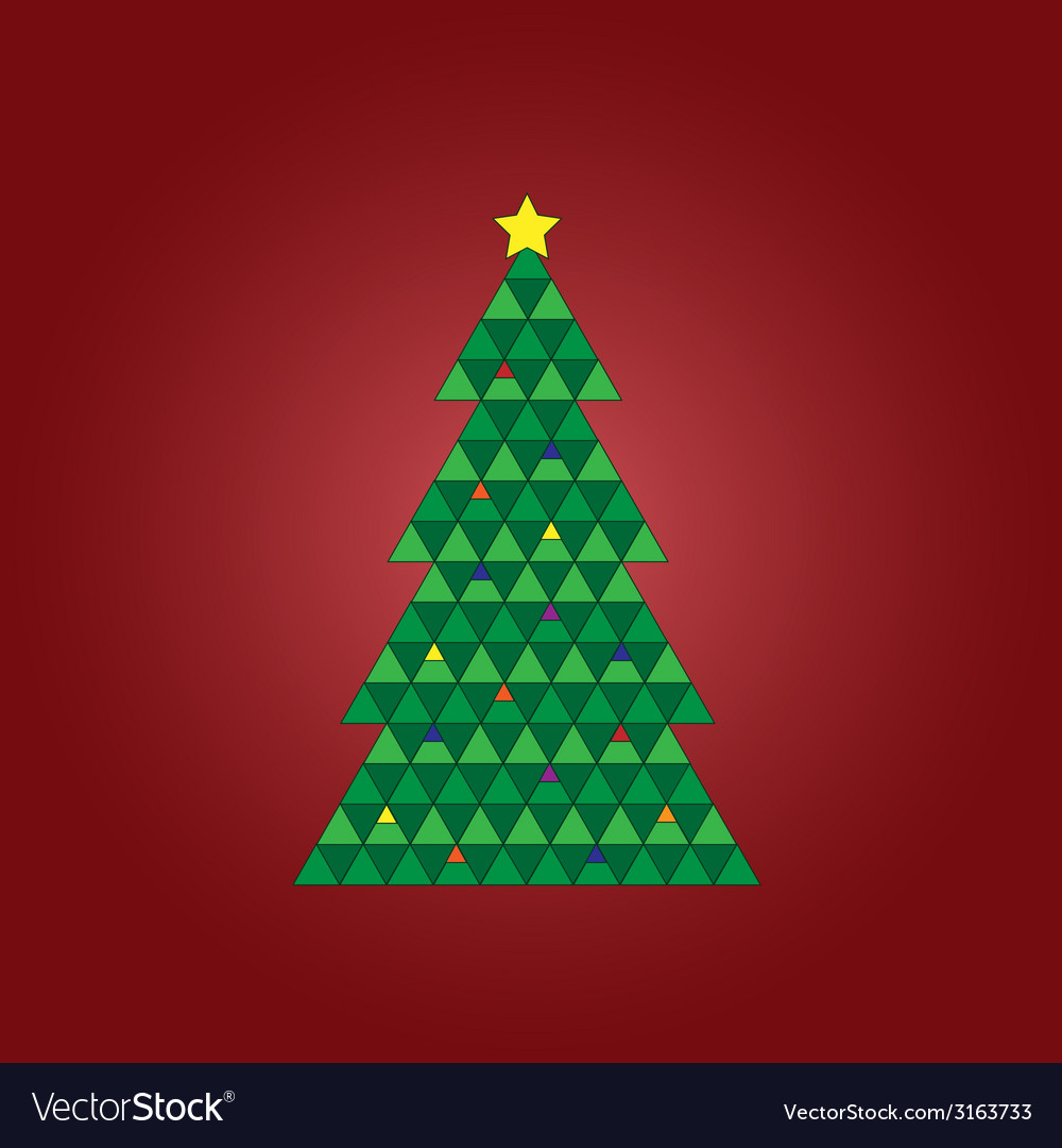 Xmas tree Royalty Free Vector Image - VectorStock