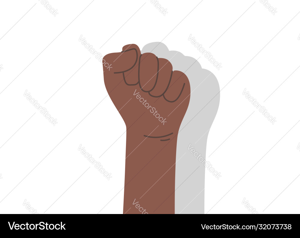 Awareness campaign against racial discrimination Vector Image