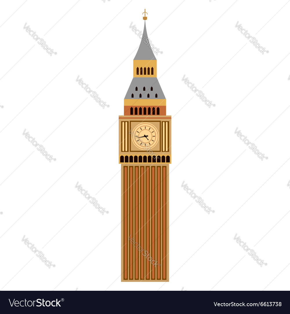Big ben tower Royalty Free Vector Image - VectorStock Big ben tower Royalty Free Vector Image - VectorStock