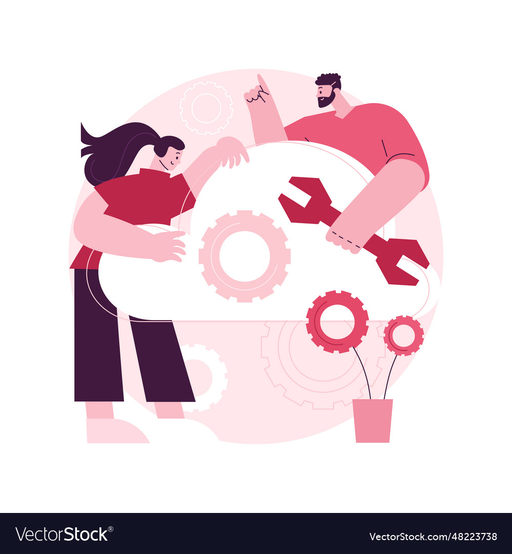 Cloud engineering abstract concept Royalty Free Vector Image Cloud engineering abstract concept Royalty Free Vector Image
