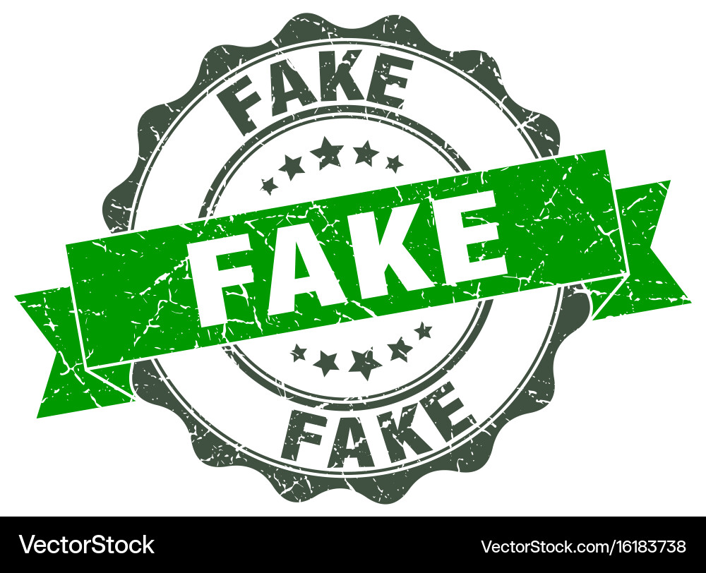Fake stamp sign seal Royalty Free Vector Image